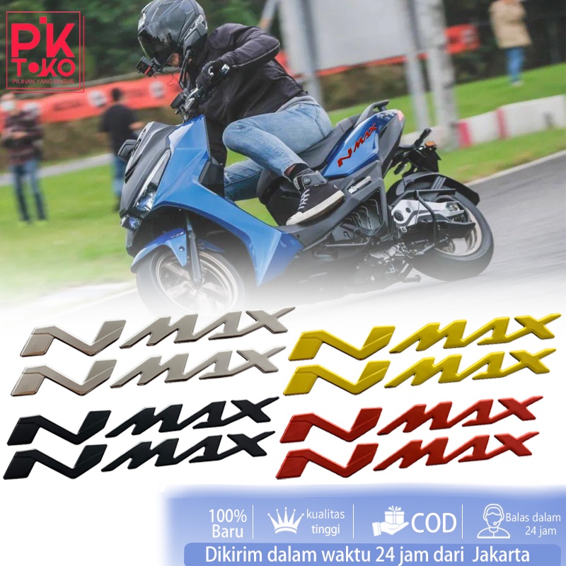 Jual 2pcs Emblem Nmax 3d Logo Nmax Emblem Motor Sticker Timbul Variasi ...
