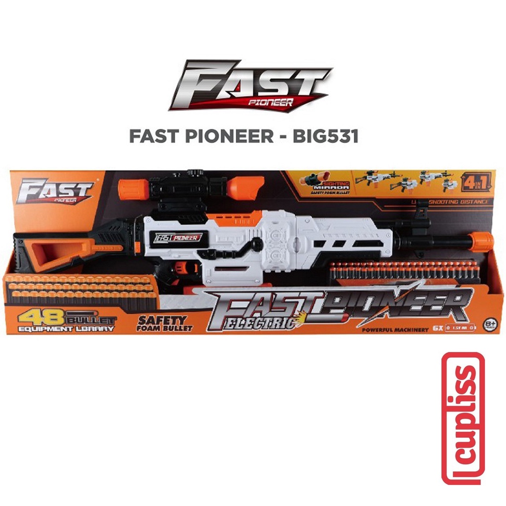 Jual FAST Pioneer Electric Sniper 48 Darts Cheytac Pistol Mainan ...