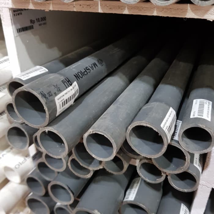 Jual Paralon Pralon Pvc Pipa Air MASPION AW ABU 3/4" (26 mm) Harga ...