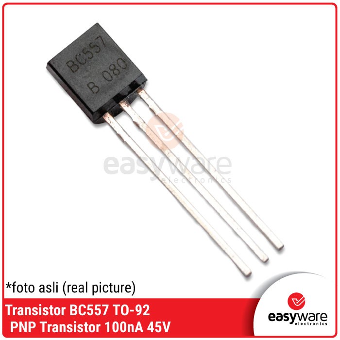 Jual Transistor BC557 TO-92 BC557B PNP Transistor BC 557 B DIP TO92 ...