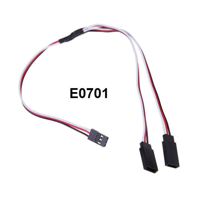Jual Kabel Y servo 30cm Female Futaba+Male JRPlug servo extension cord ...