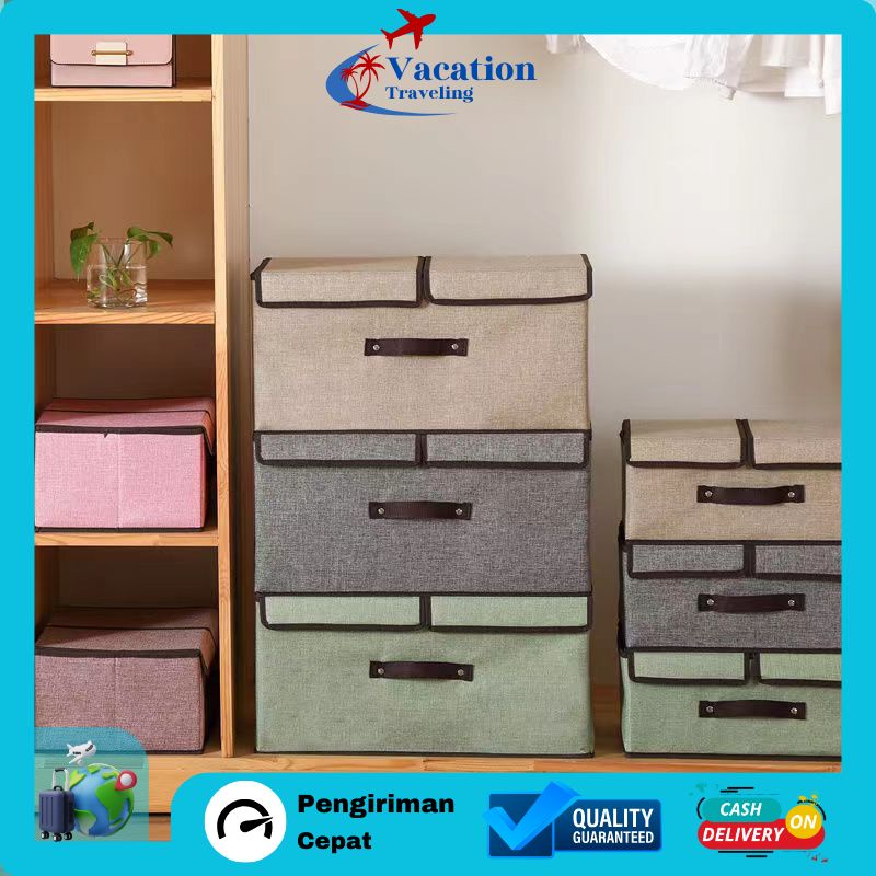 Jual VT - STORAGE BOX / TEMPAT PENYIMPANAN PAKAIAN BAJU / BOX ORGANIZER ...