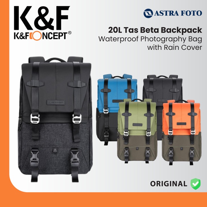 Jual KNF Concept 20L Tas Beta Backpack Waterproof Photography Laptop K&F - Hitam | Shopee Indonesia