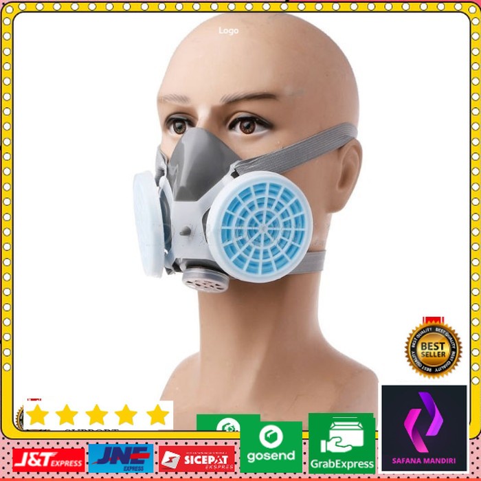 Jual Masker Gas Respirator AntiDust Industri Mask 8006 | Shopee Indonesia