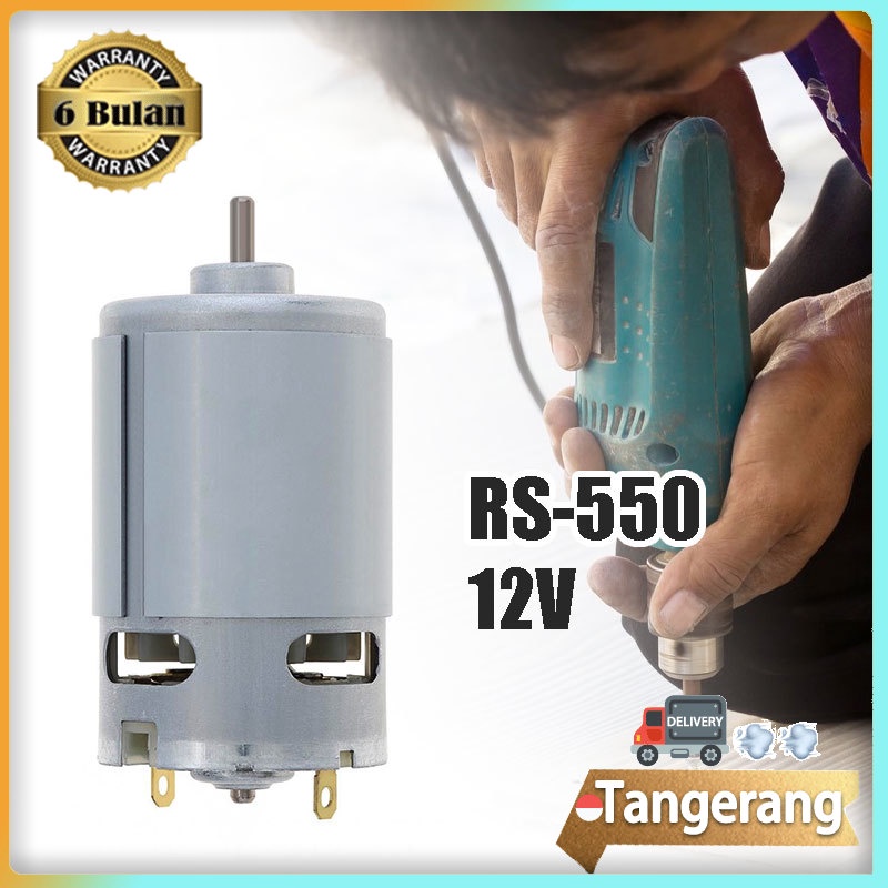 Jual Rs550 DC 12V Dinamo Motor 19500rpm 12v-18v Dinamo Mesin Cordless ...