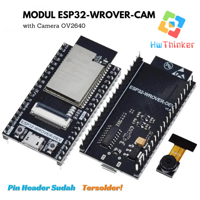 Jual Esp32 Wrover Cam Esp32 Cam Wifi Bluetooth Dev Board Ov2640 Camera Modul Shopee Indonesia