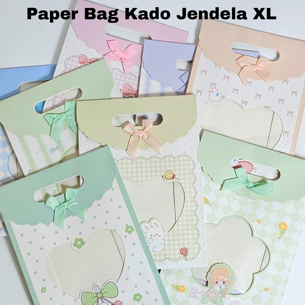 Jual SOS Paper Bag kado Jendela Ukuran XL(ninimal 4pc) /Goodie Bag/Tas ...