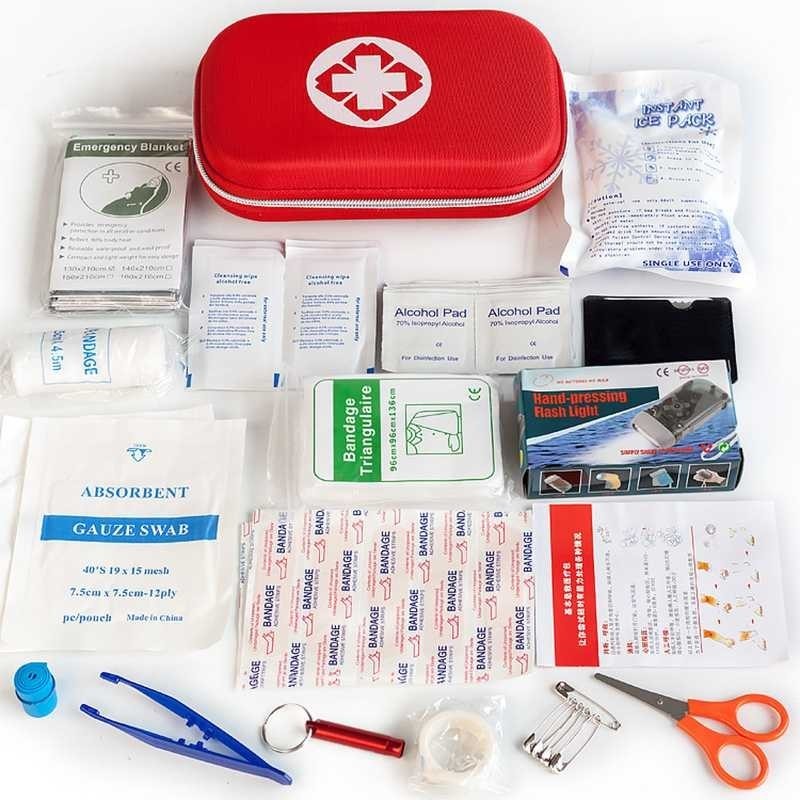 Jual 18in1 Set Tas Perlengkapan P3K First Aid Kit Obat Luka Pertolongan ...