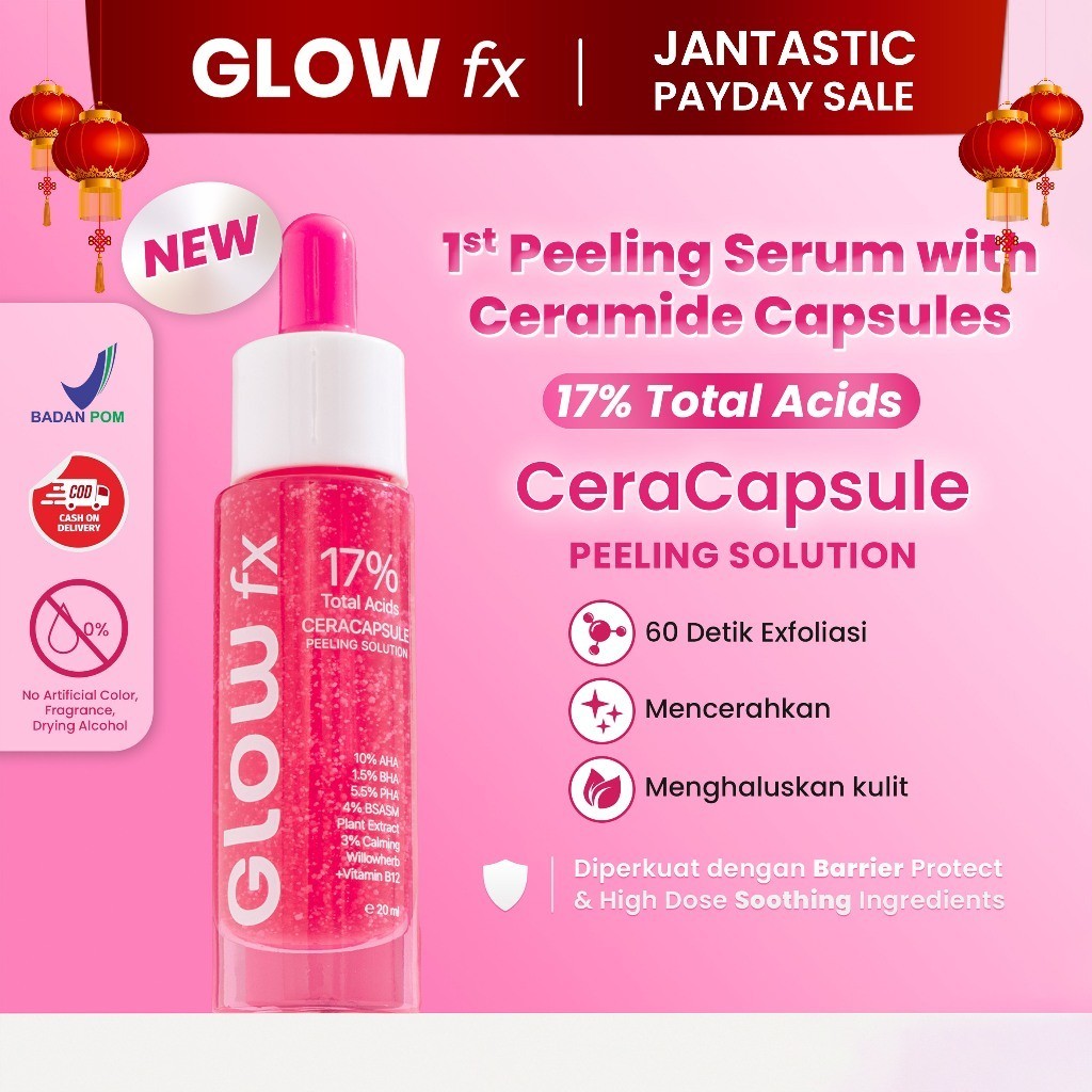Jual GLOW FX - 17% Total Acids CeraCapsule Peeling Solution - Serum Exfoliasi Wajah Mengandung ...