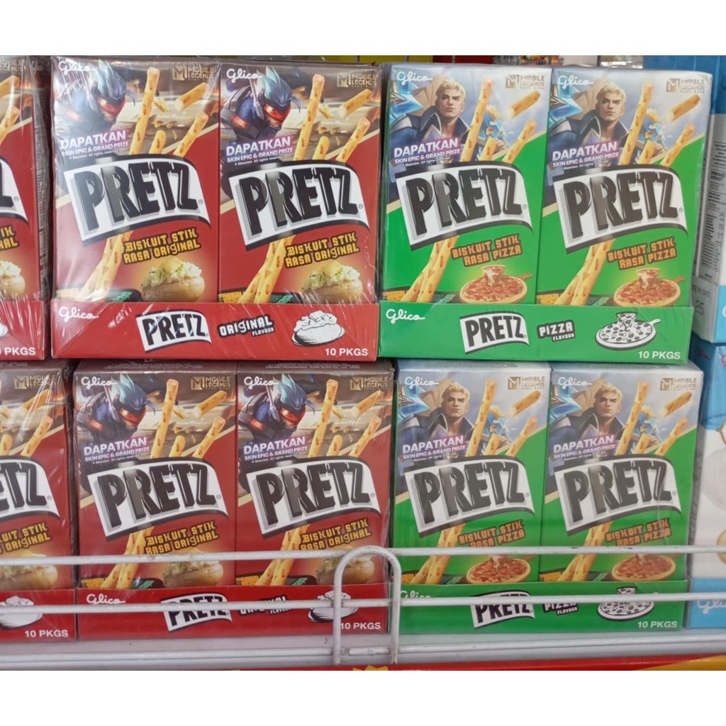 Jual PRETZ SNACK VARIAN SKIN MOBILE LEGEND MERAH DAN HIJAU 1 KOTAK ISI ...
