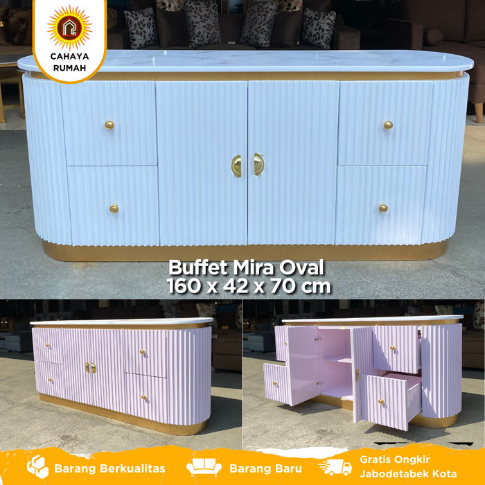 Jual Buffet TV Minimalis kaca 160 | Bupet pendek pajangan full duco ...