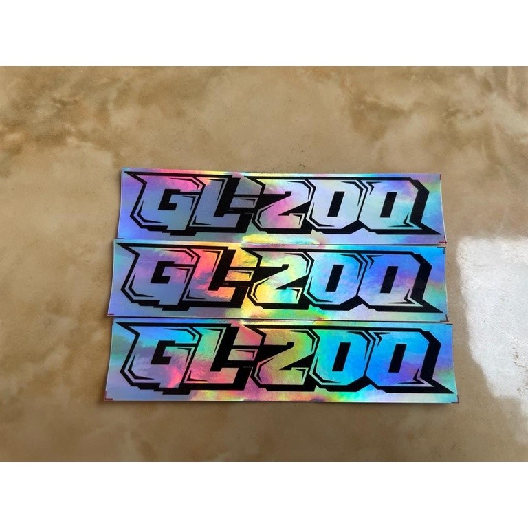 Jual Stiker Racing Hologram GL 200 Putih Bijian Soundbalapblitar ...
