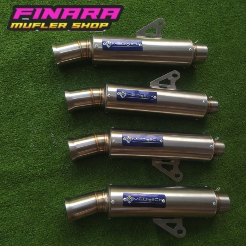 Jual NO976 Medwick Selincer Knalpot Samlong inlet 38-45-50mm Saringan ...