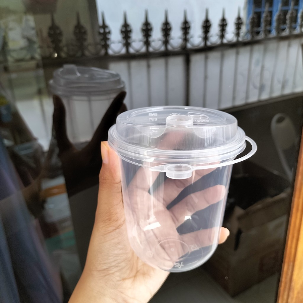 Jual Thinwall Cup Injection Oval 380ml 12oz oval+tutup isi 25 pcs ...