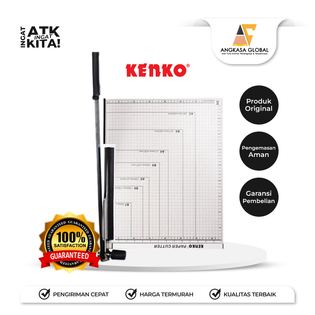 Jual KENKO PEMOTONG KERTAS/ PAPER TRIMMER A3 METAL (1PC) | Shopee Indonesia