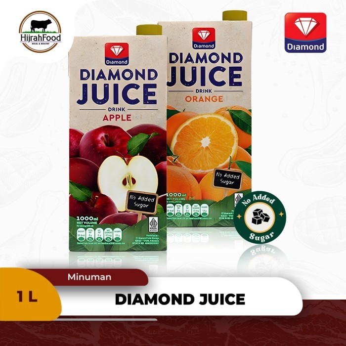 Jual Diamond Juice Drink Jus Buah Premium Tanpa Gula 1 Liter UHT | Shopee Indonesia