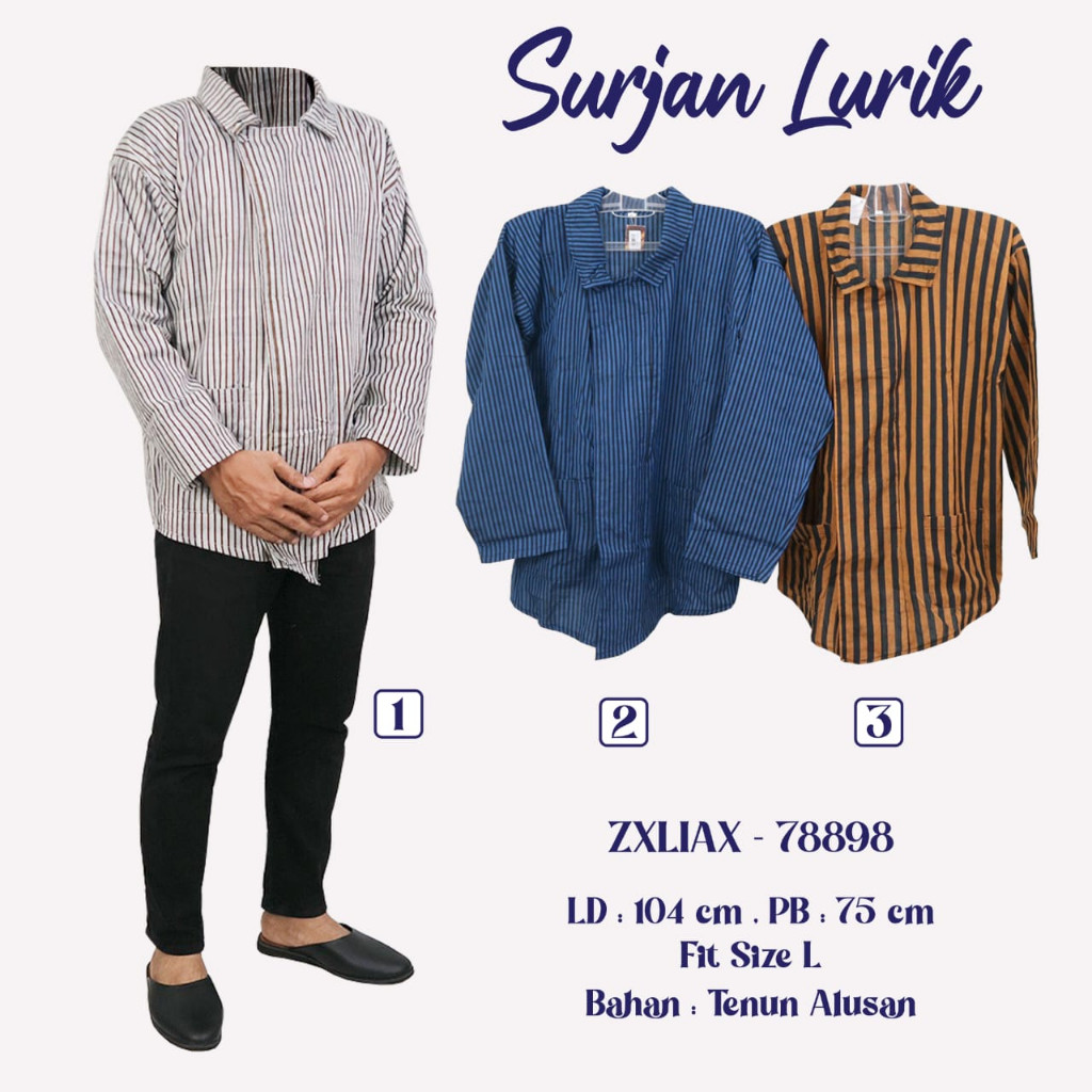 Jual BAJU SURJAN LURIK PRIA DESA SURJAN PRIA DESA LURIK JA BAJU ADAT JA RIA BATIK SOLO Lurik ...