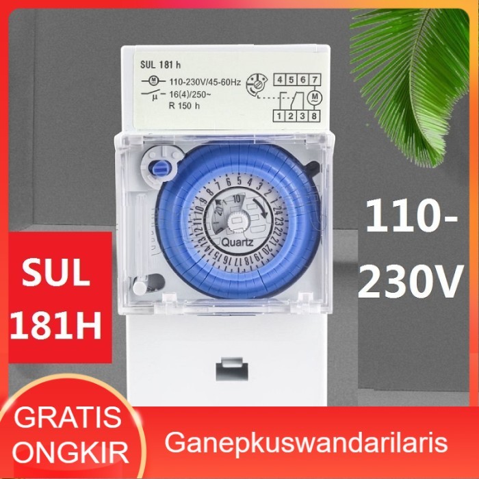 Jual Timer Analog SUL181H Switch Switcher 24 Jam/H Panel Lampu Otoma - Ganepkuswandarilaris ...
