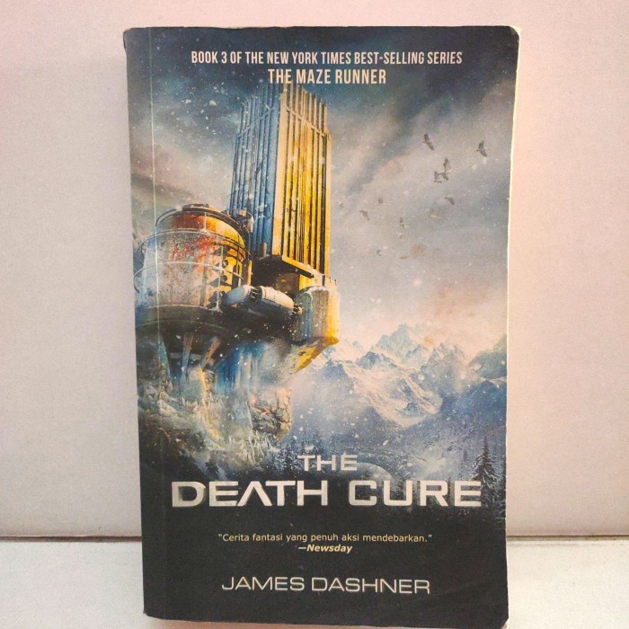 Jual novel fantasi the death cure james dashner book 3 the maze runner ...