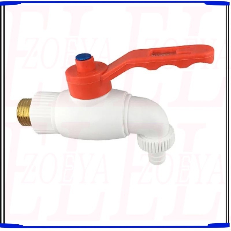 Jual Diskon!! KRAN BERKUALITAS JUMBO - KRAN AIR PLASTIK DRAT KUNINGAN 1 ...