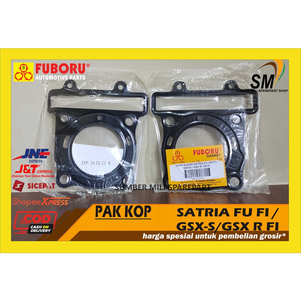 Jual GASKET/ PAKING KOP /HEAD SATRIA FU FI(INJEKSI) FUBORU | Shopee ...