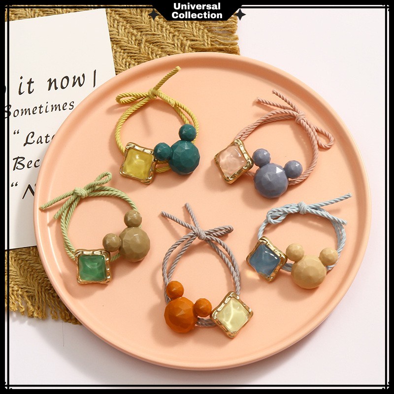 Jual IKATAN RAMBUT KOREA ICON MICKEY IMPORT / IKAT RAMBUT KARET MOTIF ...