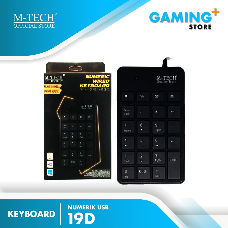 Jual M-Tech Keyboard Numerik USB - Keyboard Wired Numerik | Shopee ...
