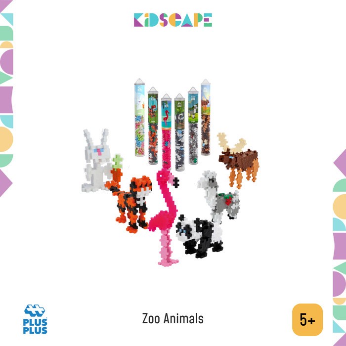 Jual Plus-Plus Zoo Animal Figure Set | 3D Puzzle | Figurine | Mainan ...