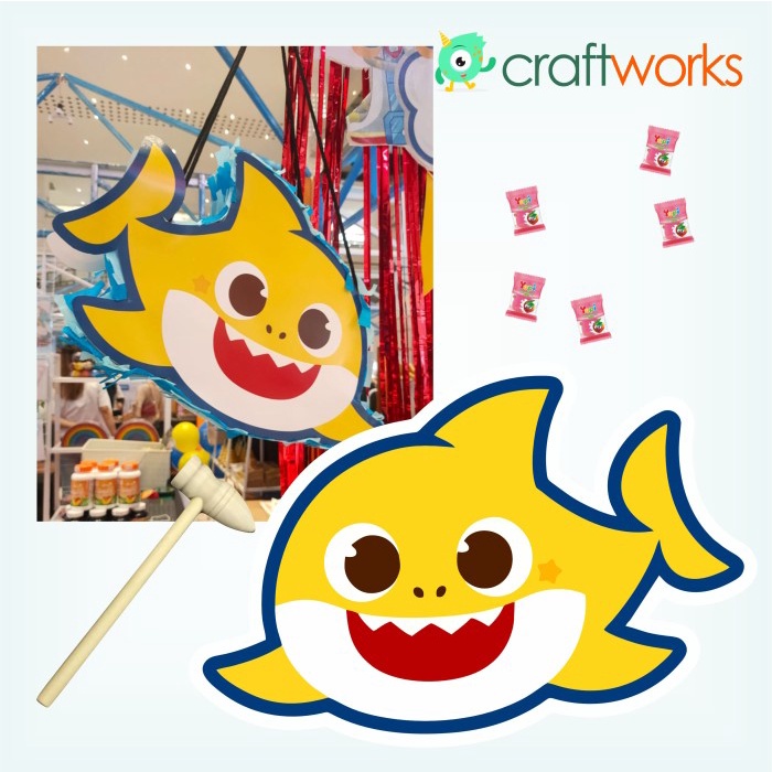 Jual MINI PINATA BABY SHARK + ISI - CUSTOM - KOSONG ORI | Shopee Indonesia