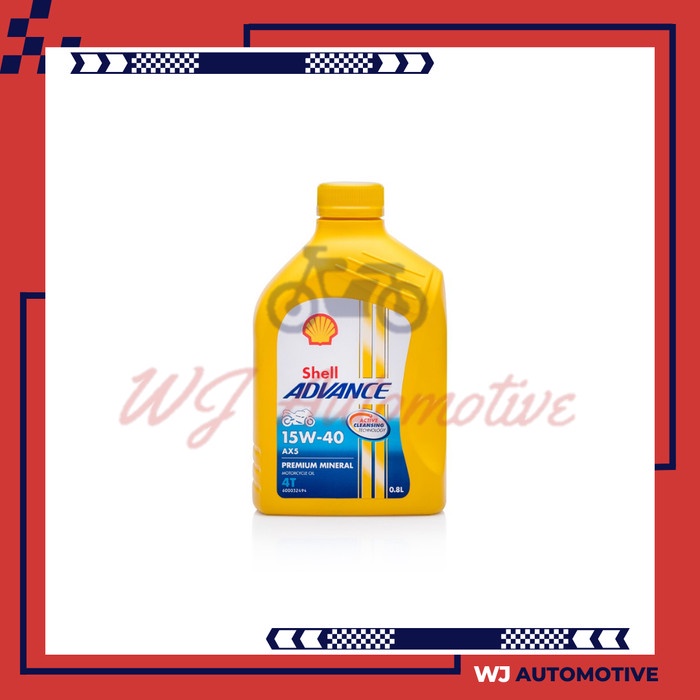 Jual Shell Advance AX5 Manual 15W40 0.8Liter Oli Mesin Motor 15W 40 0.8 ...