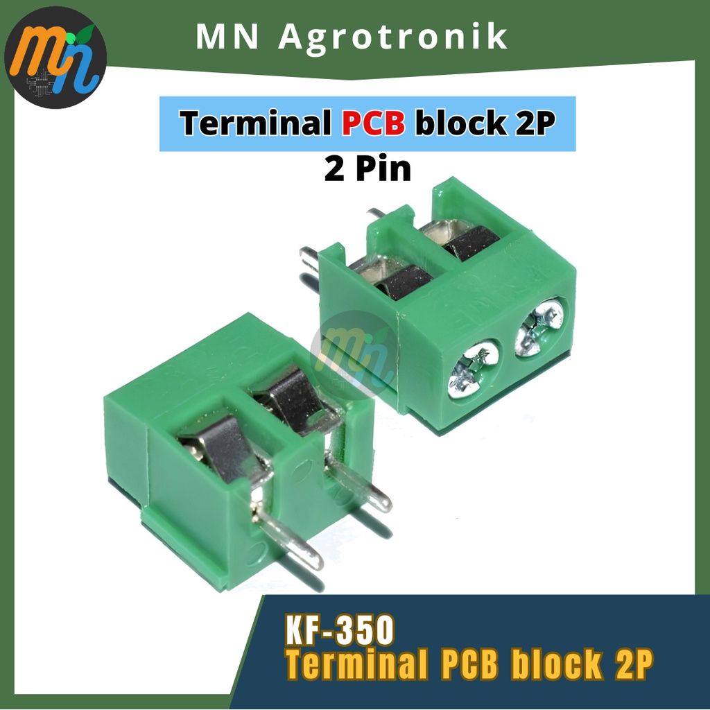 Jual KF-350 KF350 GREEN TERMINAL BLOCK HIJAU GREEN 2 PIN SCREW 3.9MM | Shopee Indonesia