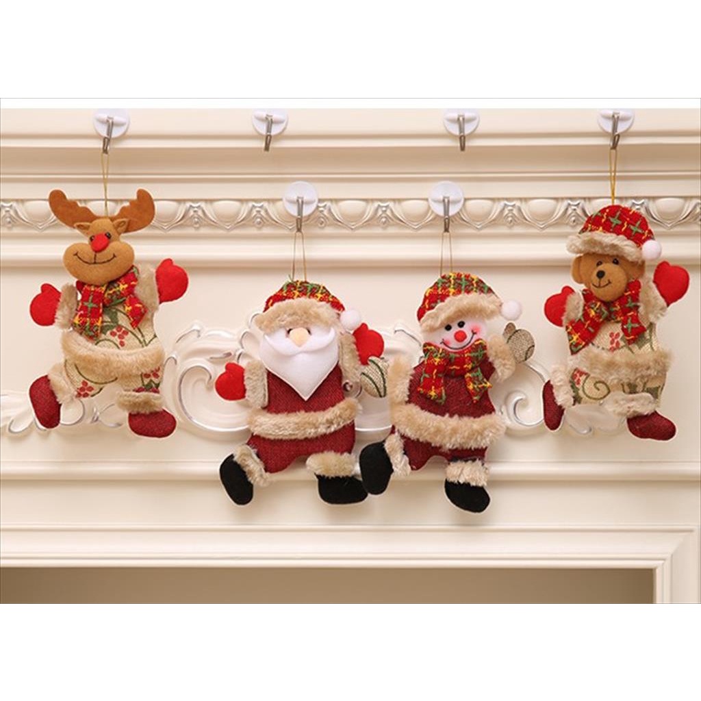 Jual Hiasan Boneka Gantungan Pohon Natal Santa Snowman Rusa Beruang ...