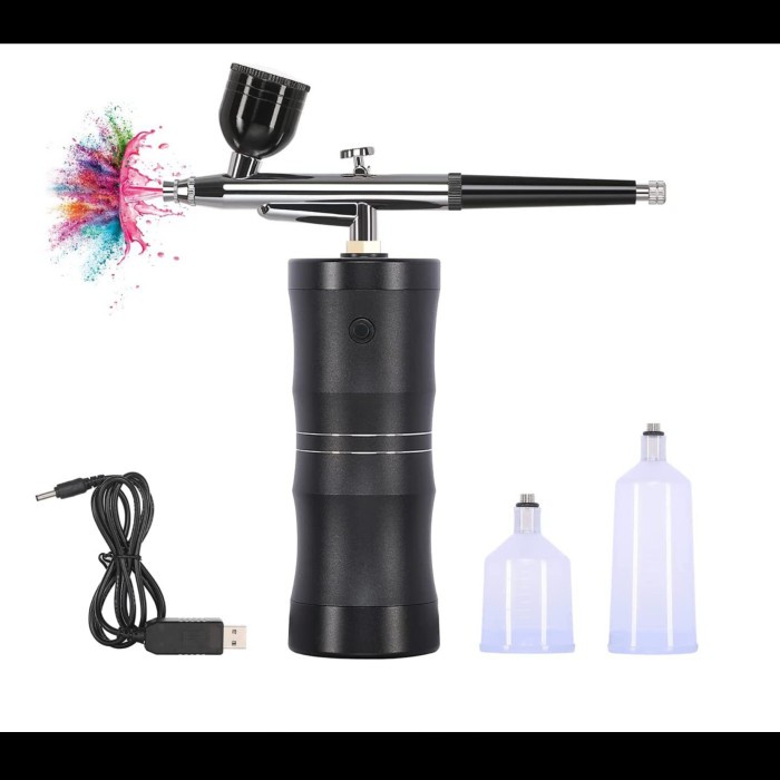 Jual Mini Portable Airbrush Compressor Set Air Kompresor Paint Brush ...