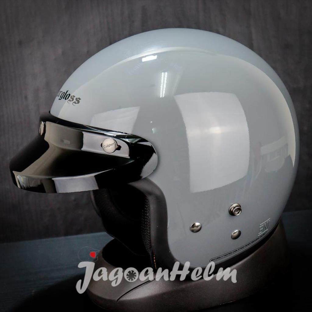 Jual CARGLOSS HELM CF RETRO | DARK GREY | CARGLOS ARMY | CLASSIC ...