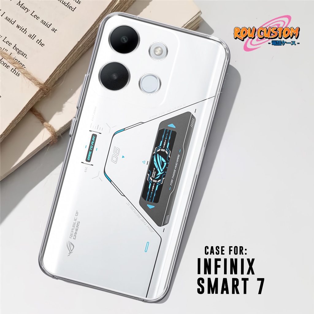 Jual Case Infinix Smart 7 - Casing Infinix Smart 7 Motif ROG - Case Hp ...