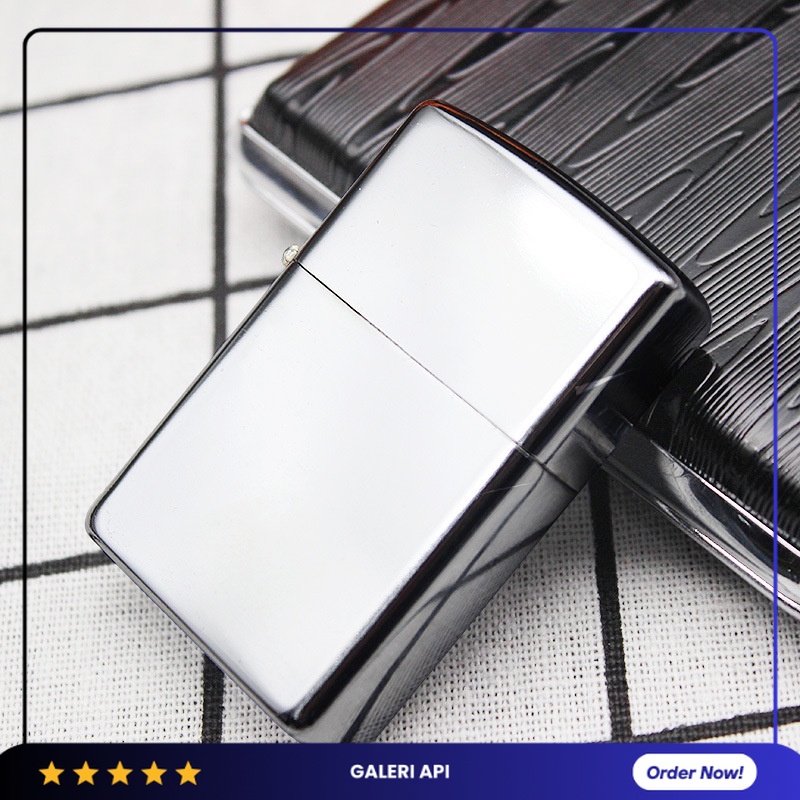 Jual KOREK API ZP POLOS SILVER CHROME 9801 | Shopee Indonesia
