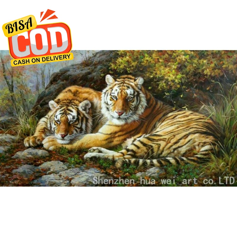 Jual hiasan dinding lukisan cetak macan kembar plus bingkai ukuran 100* ... Jual hiasan dinding lukisan cetak macan kembar plus bingkai ukuran 100* ...