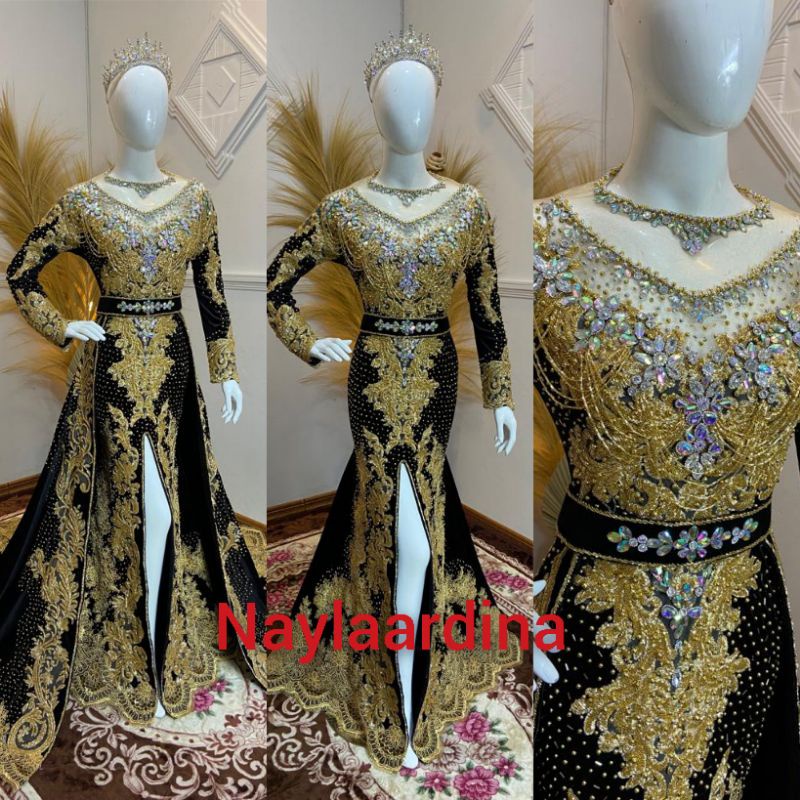 Jual GAUN BELUDRU BEREKOR FULL PAYET MODERN//GAUN PENGANTIN ADAT JAWA ...