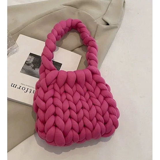 Jual TAS CROCHET HANDMADE DIY CHANKY YARN SHOULDER BAG SLING BAG TAS ...