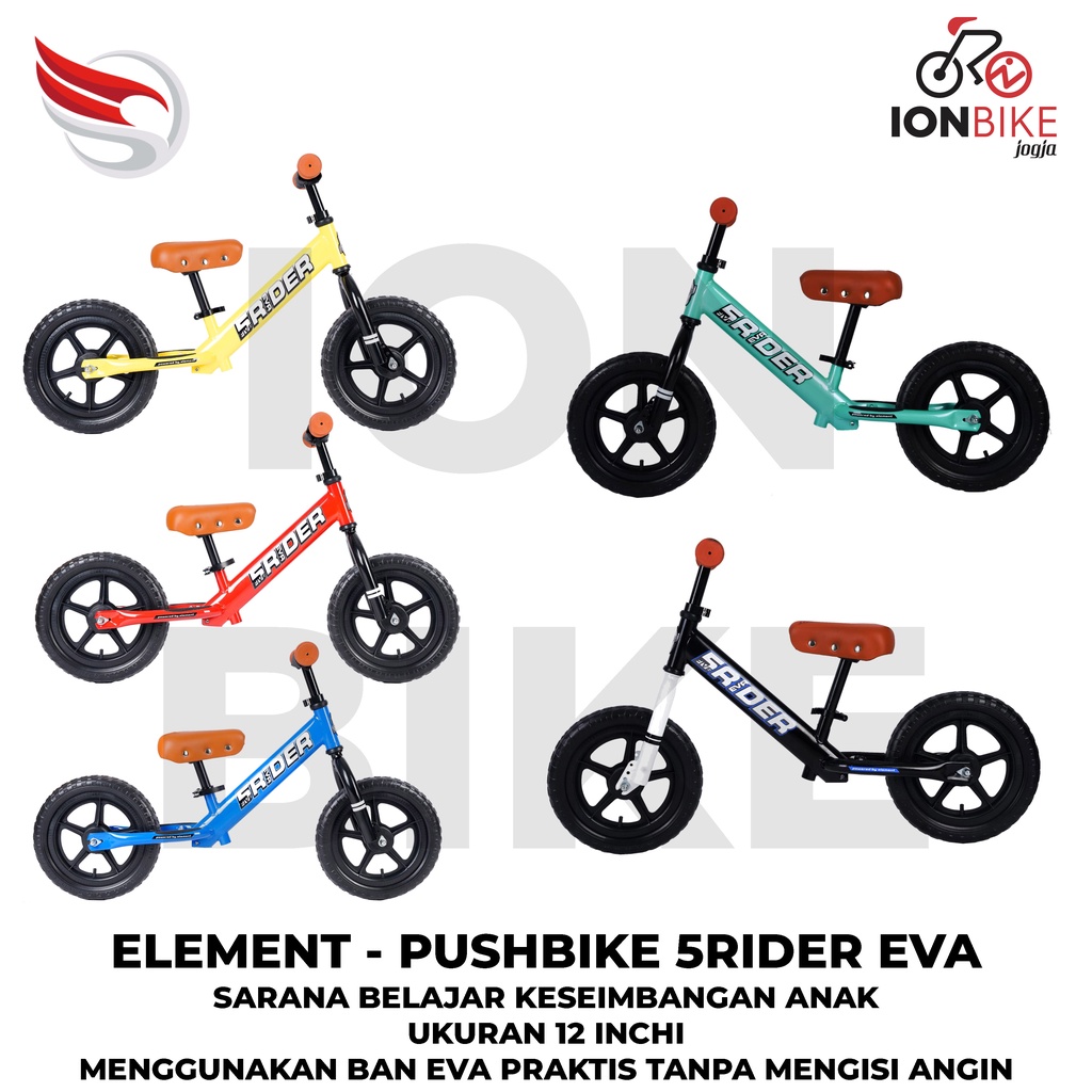 Jual Push Bike Element 5Rider Eva Terbaru Balance Bike Pushbike Sepeda ...