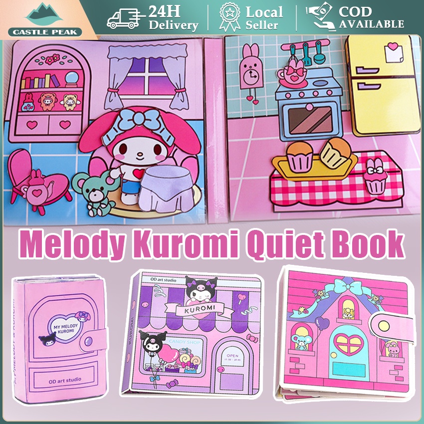 Jual Buku Quite Book Melody Kuromi Sanrio DIY Super Seru Mainan Edukasi ...