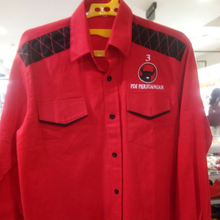 Jual KEMEJA PARTAI PDI PERJUANGAN FULL BORDIR NEW KEMEJA SERAGAM PDI ...