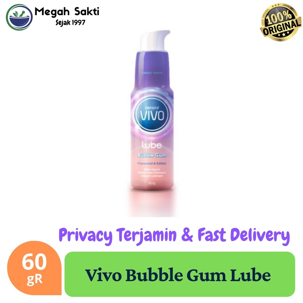Jual Megah Sakti - Vivo Bubble Gum Lube 60 Gr - Pelumas Lubrikan Vivo ...