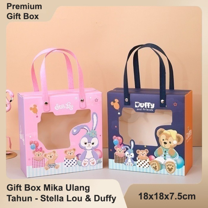 Jual Gift Box Ulang Tahun Anak Paper Bag Kotak Kado Ultah Jendela Mika ...