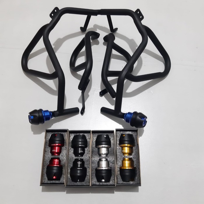 Jual Tubular CBX 150 Jalu black diamond set Crashbar CB 150X Jalu set ...