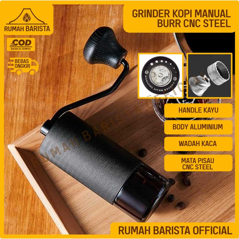 Jual Manual Grinder Conical Burr CNC Spiral Steel Handel Kayu Kaca ...