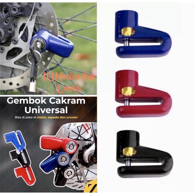 Jual Kunci Pengaman Motor Kunci Cakram Piringan Disc Universal Buat ...