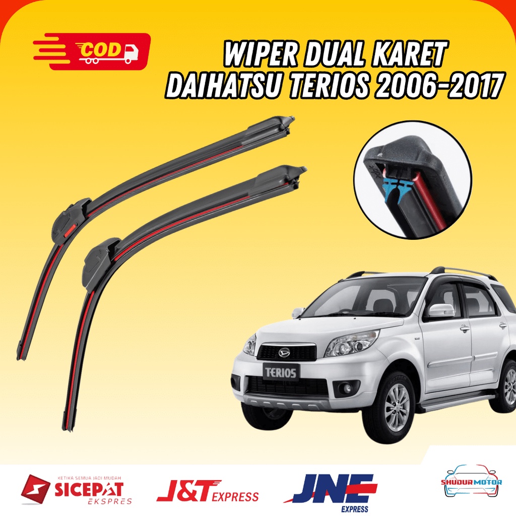 Jual Wiper Dual Blade - Daihatsu Terios Konde 2006 - 2017 - Wiper 2 ...