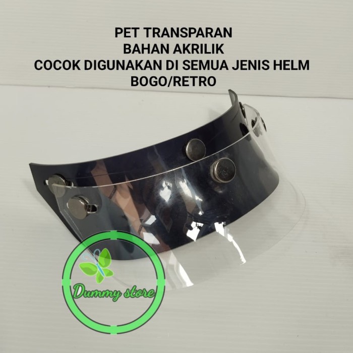 Jual Pet Helm Bogo / Pet Helm Retro / Slim Head Transparant | AKRILIK ...