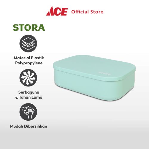Jual Ace Stora 26X18X8 cm Kotak Penyimpanan Dengan Tutup - Biru Kotak ...